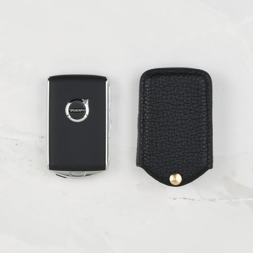 Ready to Ship Coaster Genuine Leather Key Cover in Black Pebble Grain ...